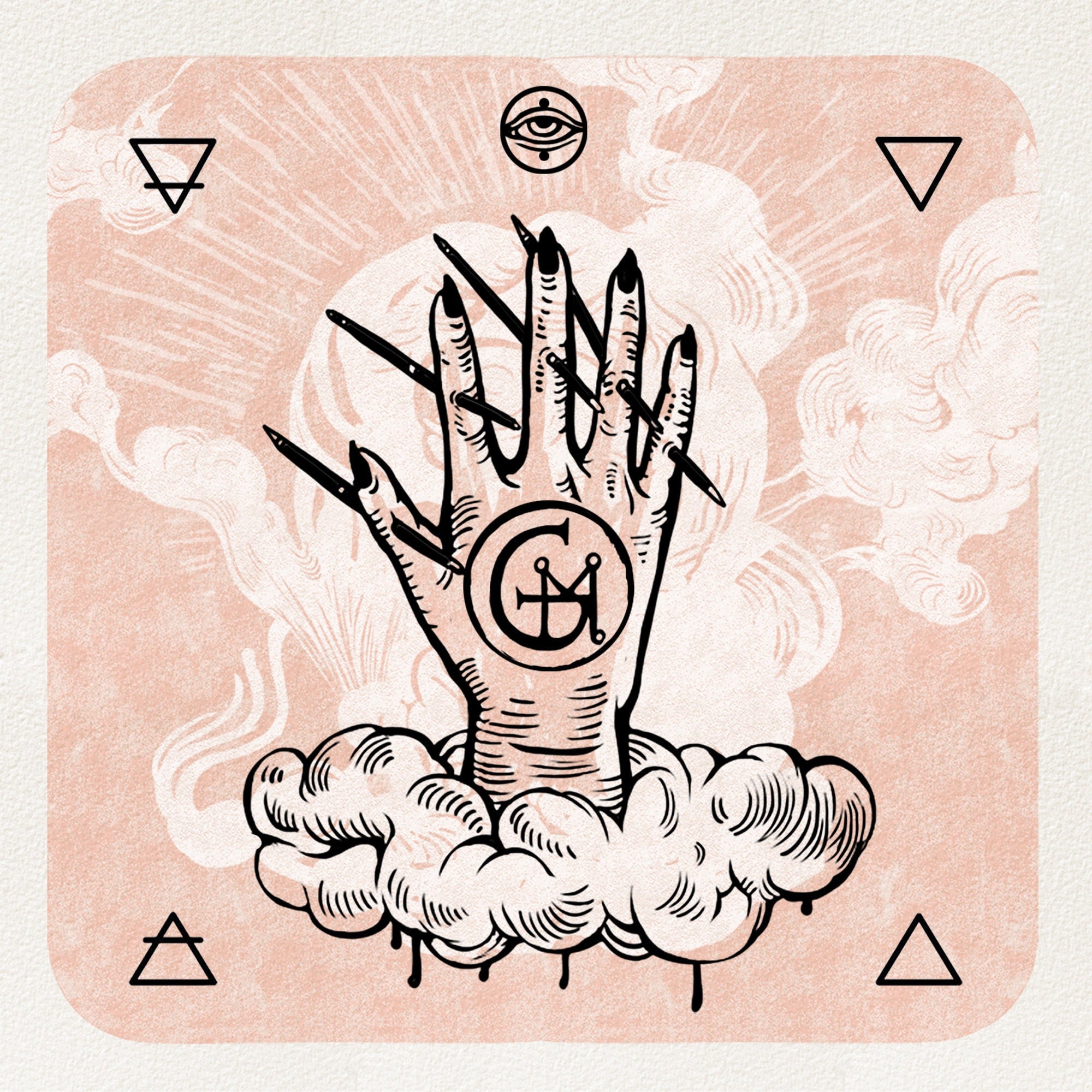Protective Sigil Magic Art, Talisman Art print, Sigil Writing for Prot ...